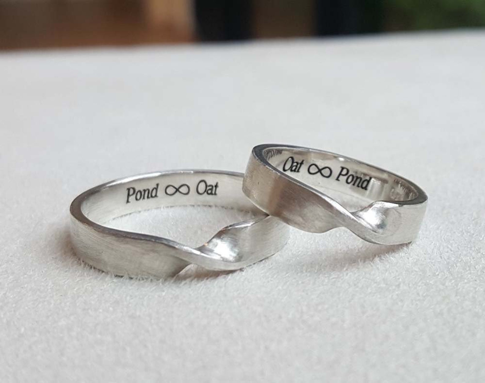 Personalized Rings Mobius Ring Twist Band Ring Twist Knot | Etsy