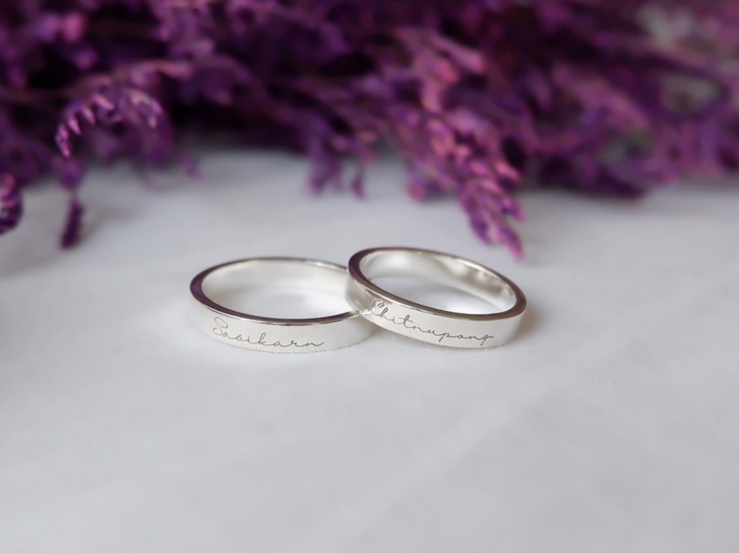 Personalized Engraved Stacking Ring Engraved Promise Ring - Etsy