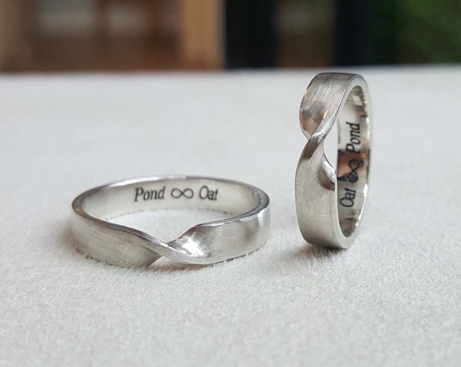 Personalized Rings Mobius Ring Twist Band Ring Twist Knot | Etsy