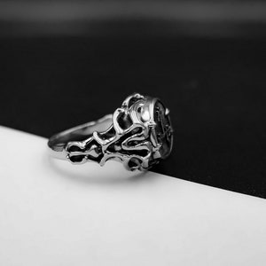 925 Sterling Silver Sigil of Lilith Ring for Women Gothic Satanic ...