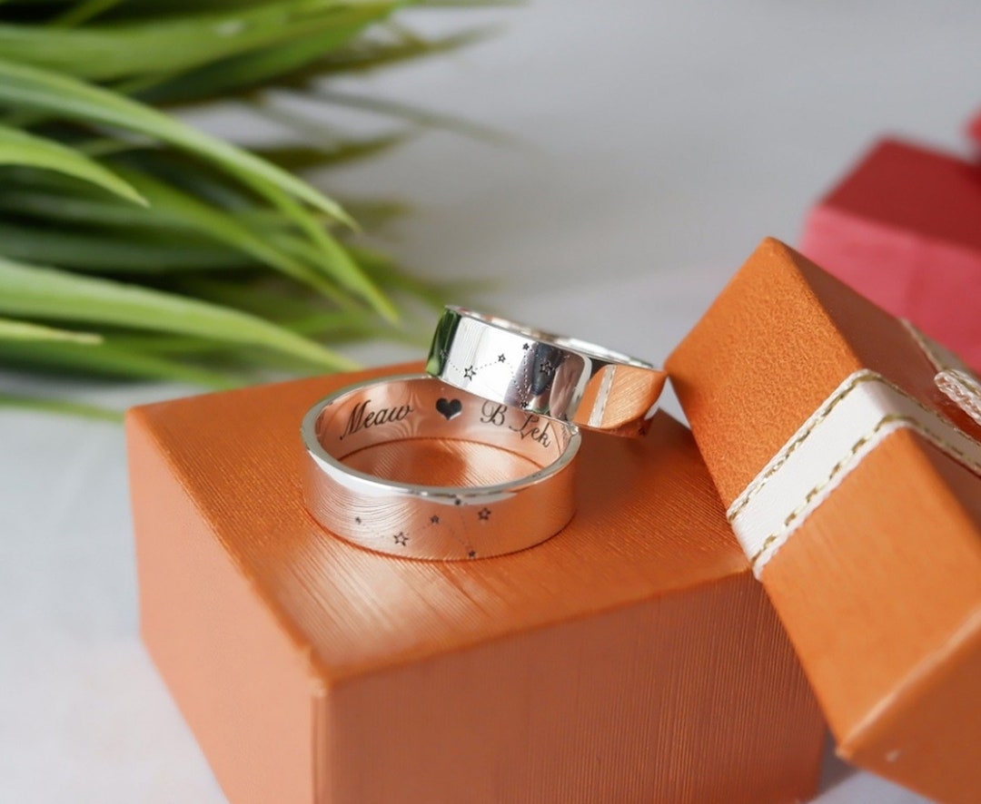 Personalized Ring - Custom Engraving - Coordinate Ring - Engraved Ring ...