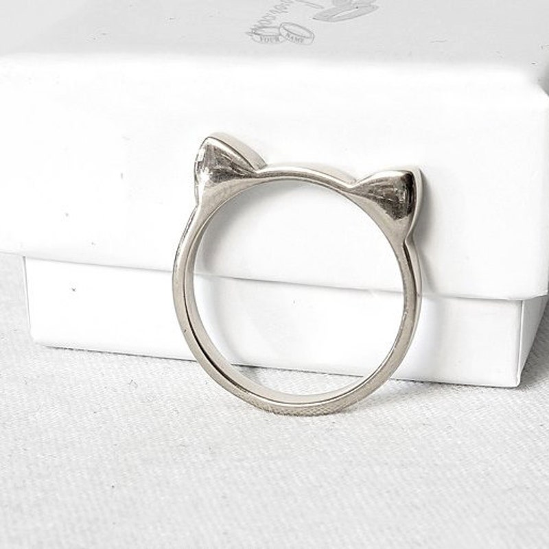 Cat Ear Ring - Etsy