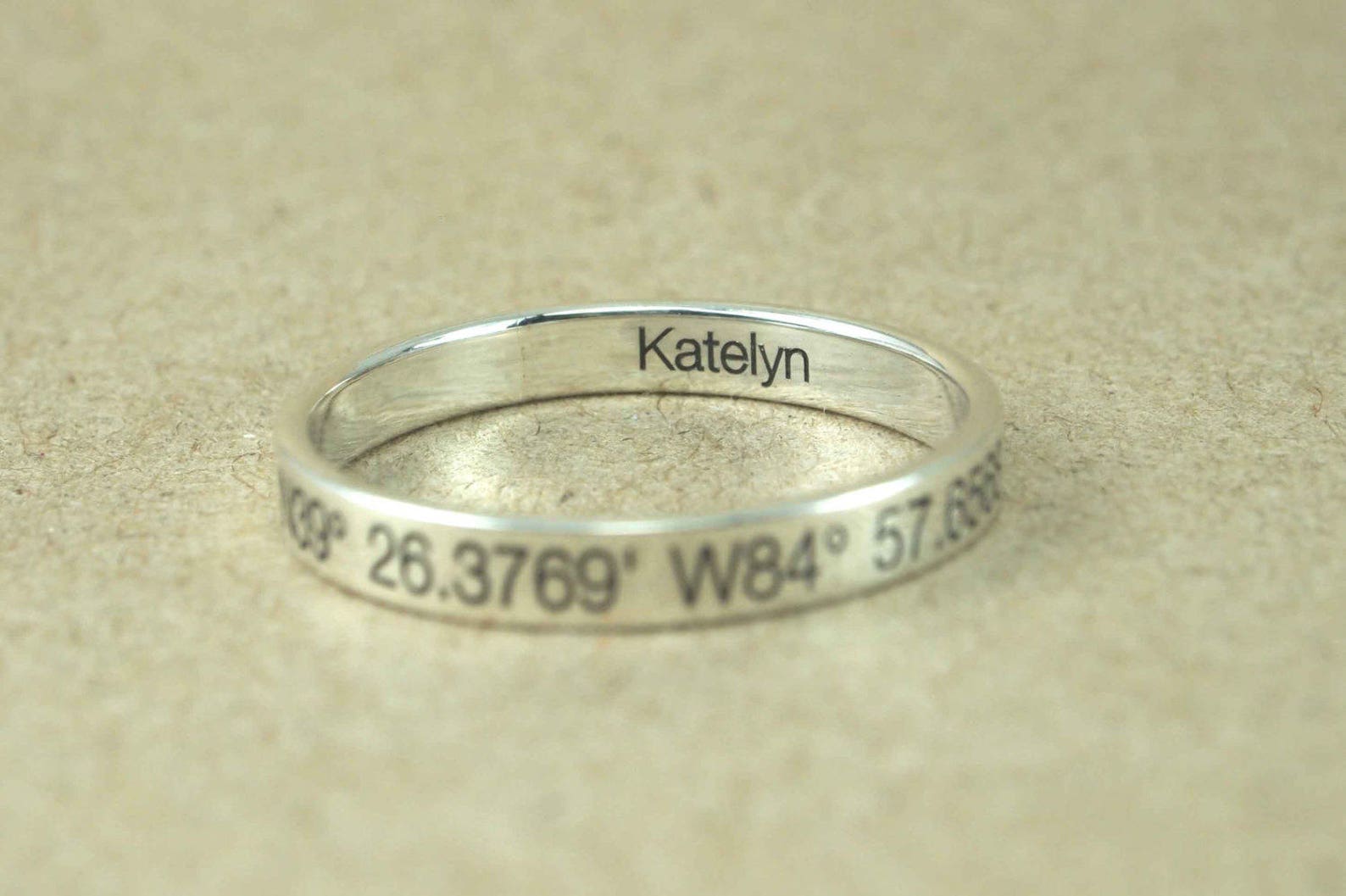 Engraved Ring Personalized Ring Custom Ring Name Ring - Etsy
