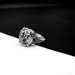 925 Sterling Silver Dragon Ring for Women Animal Fantasy Jewelry Gift ...