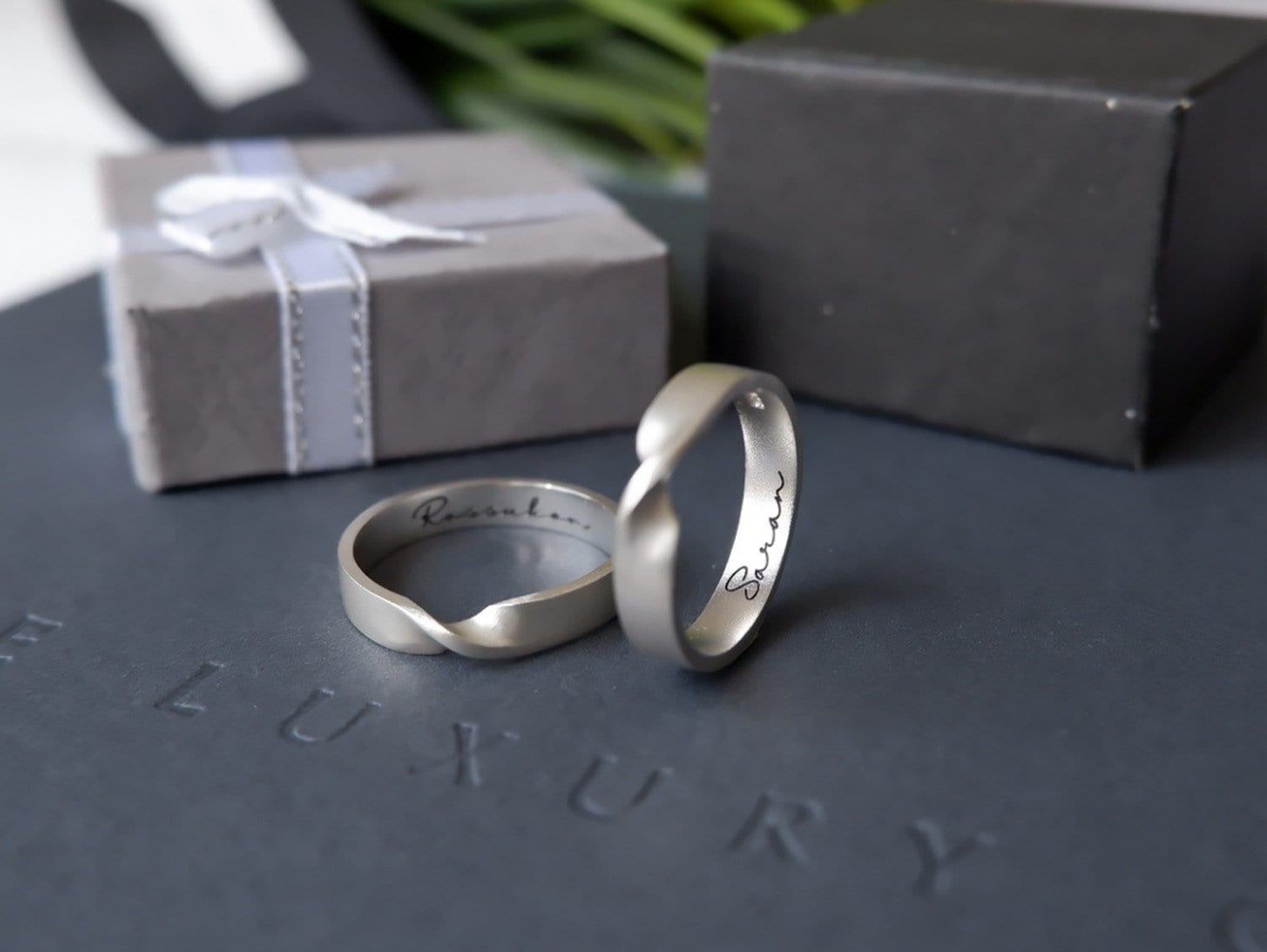 Simple Infinity Ring Silver Infinity Ring Custom Engraved | Etsy