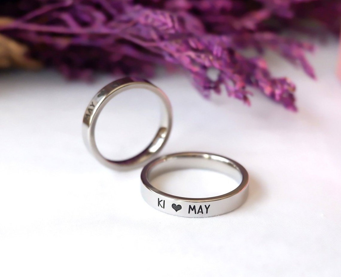 Personalized Ring Engraved Mother Ring Custom Message Ring - Etsy