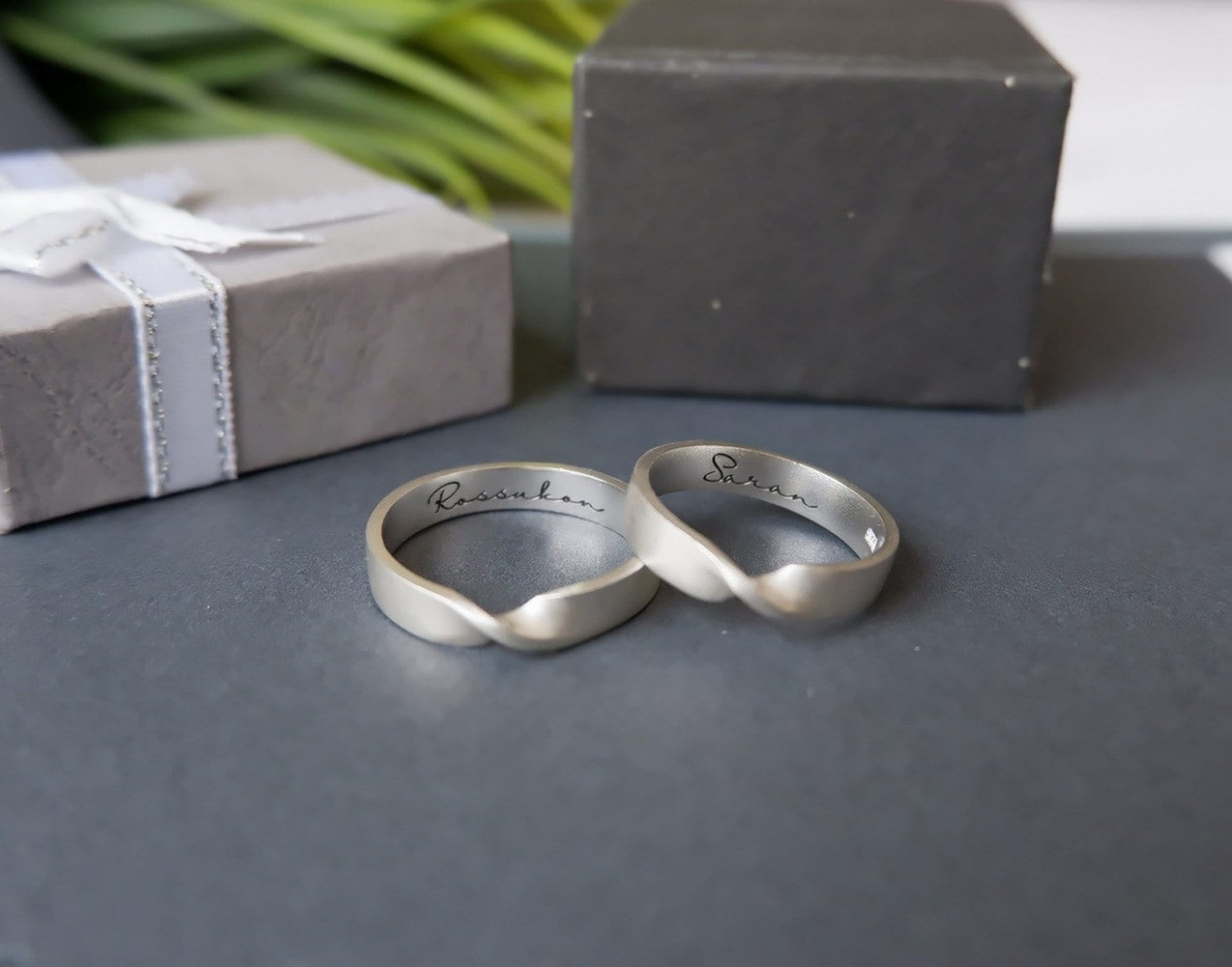 Simple Infinity Ring Silver Infinity Ring Custom Engraved | Etsy