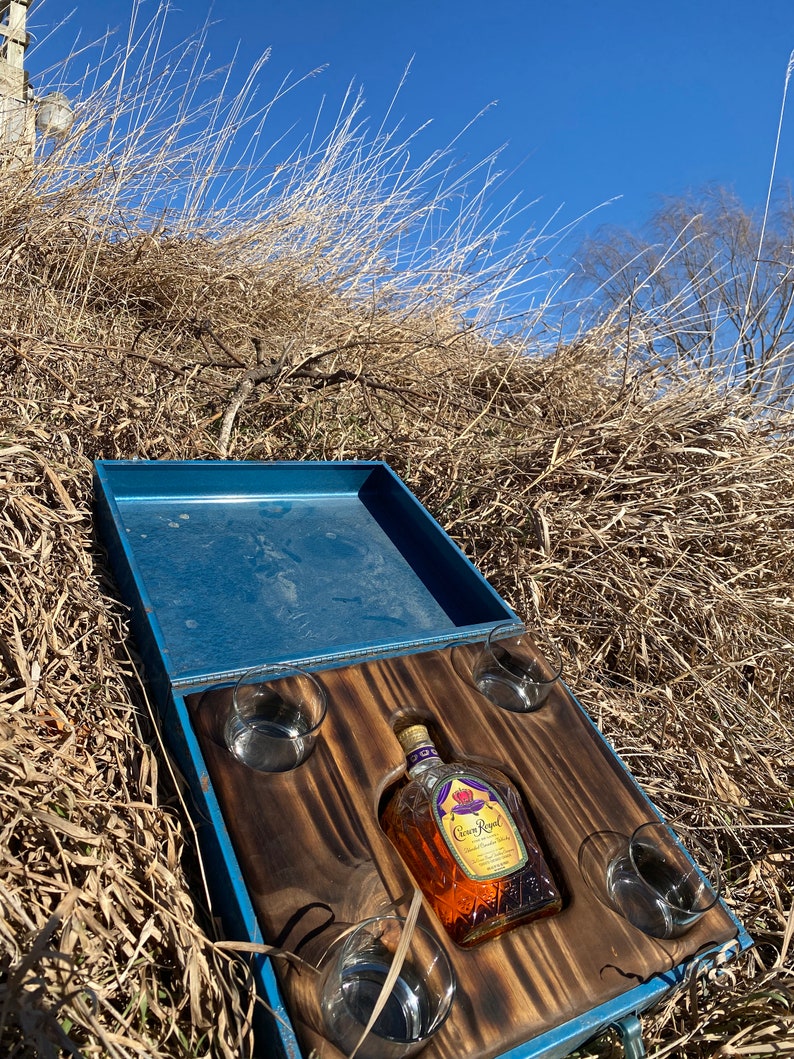 One of a Kind Liquor Vintage Box for That Perfect Gift With Glasses ...