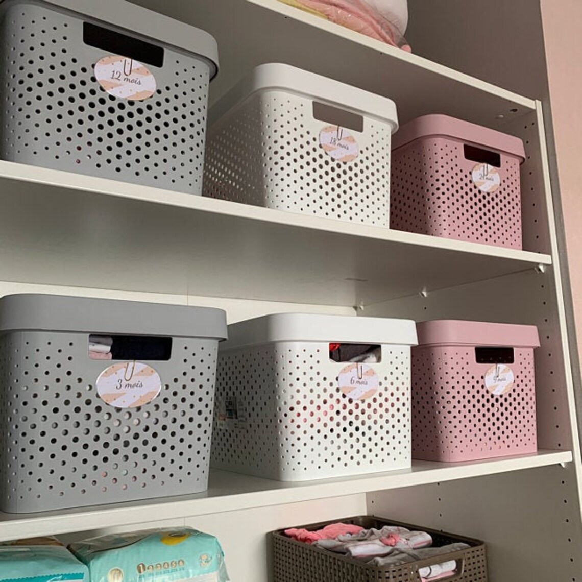 Étiquettes d'armoire pour ranger les vêtements pliés de | Etsy