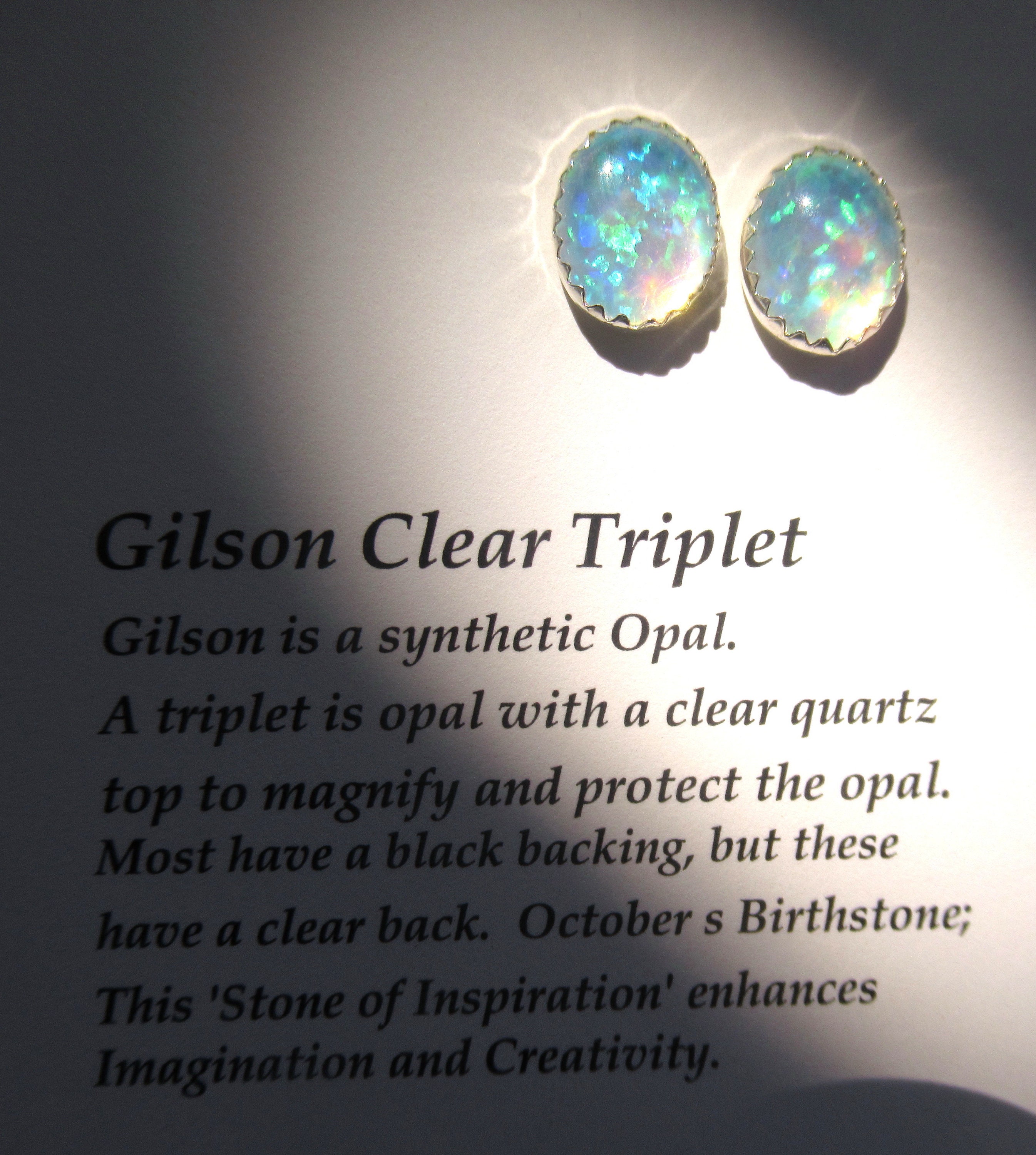 Studs with Gem Lore 8x10mm page 1 | Etsy