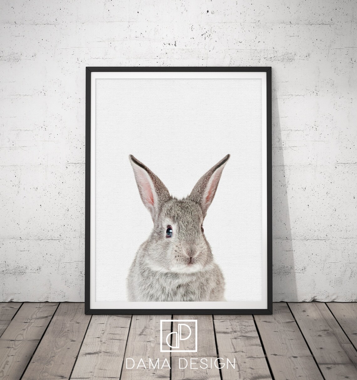 Bunny Print, Rabbit Poster, Nursery Art, Baby Room Animal Printable ...