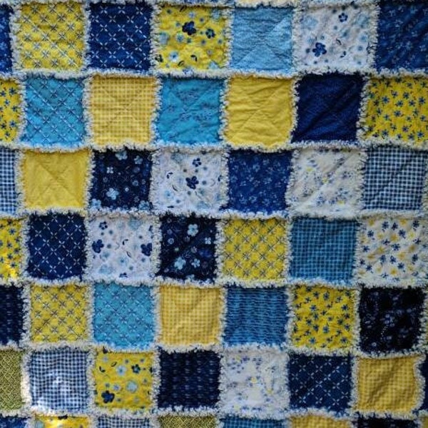 Queen Size Rag Quilt - Etsy