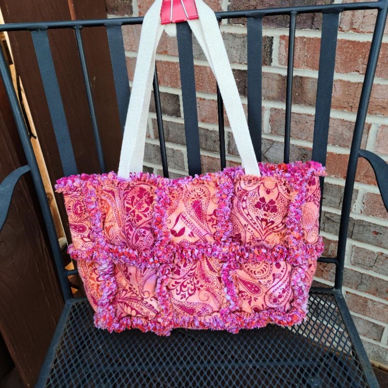 Rag Quilt Tote Bags - Etsy