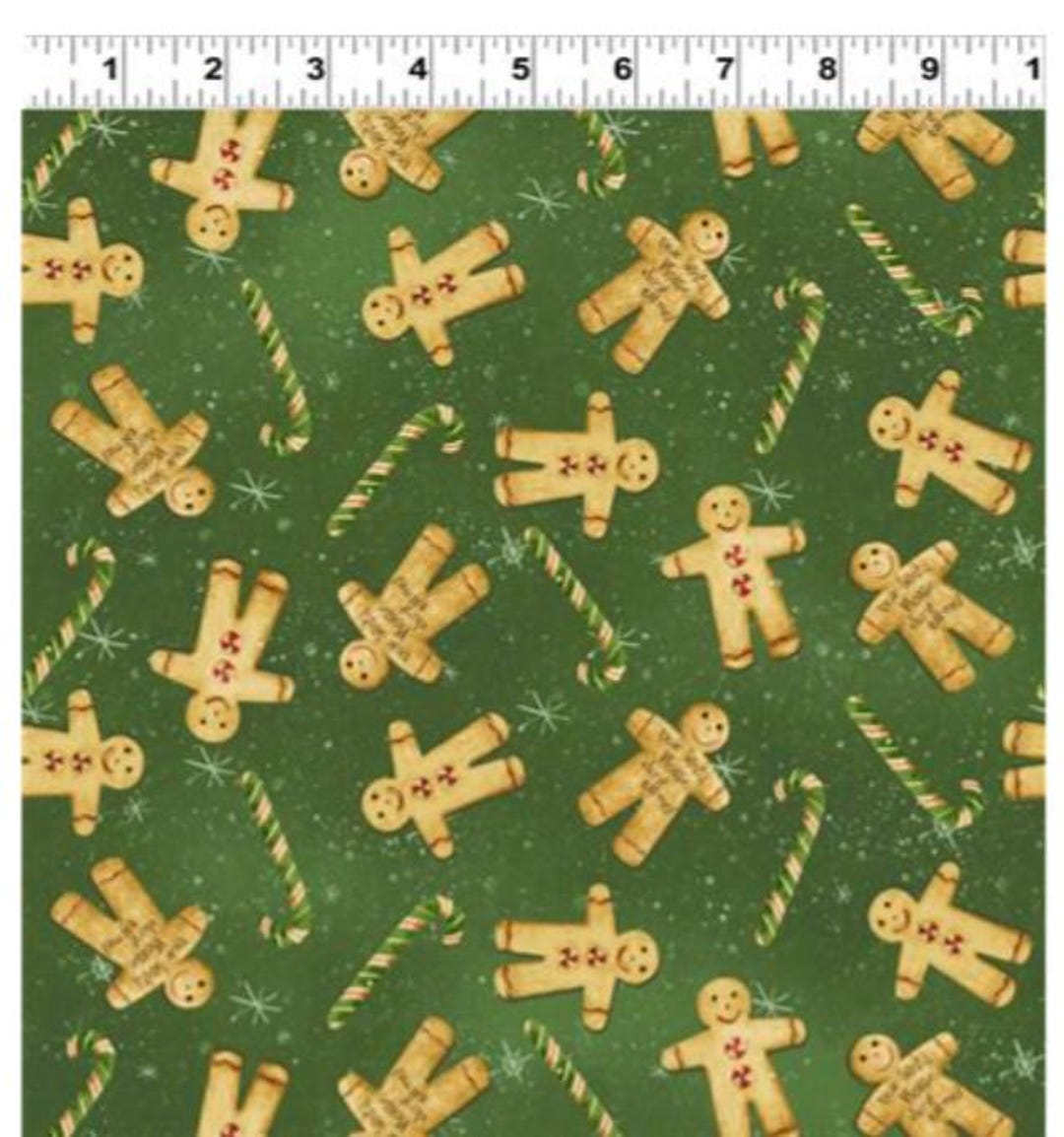 Gingerbread Christmas Fabric by Clothworks – Holiday Quilting Cotton ...