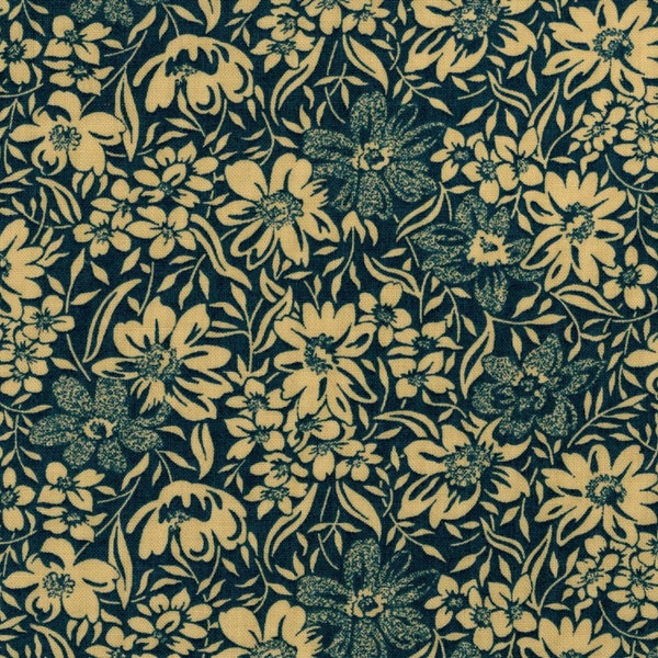 Teal Black Fabric - Etsy