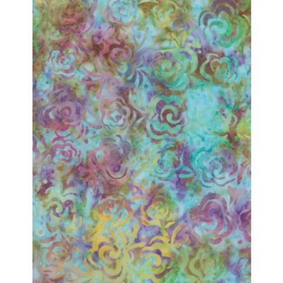 Multi Color Batik Cotton Fabric | Etsy