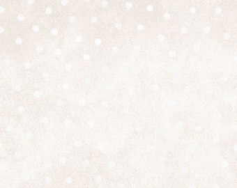 F18506M-EW 45'' Maywood Studios Light Cream Polka Dot Woolies Flannel ...