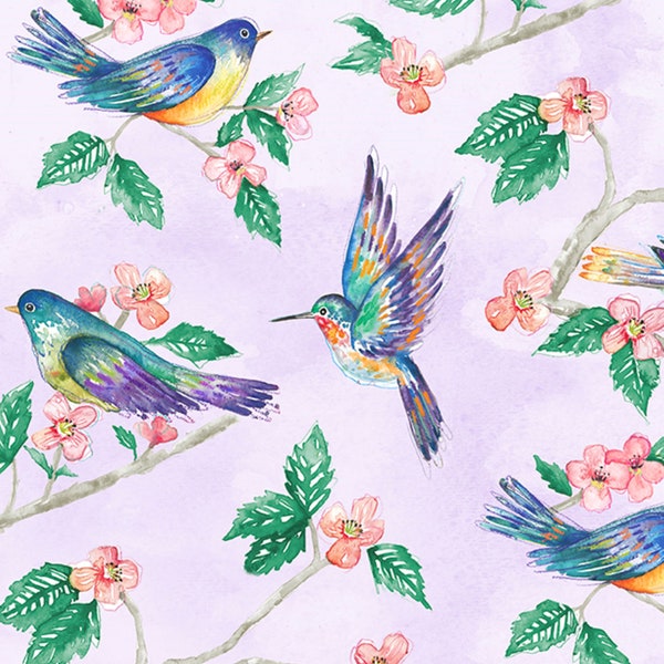 Hummingbird Fabric - Etsy