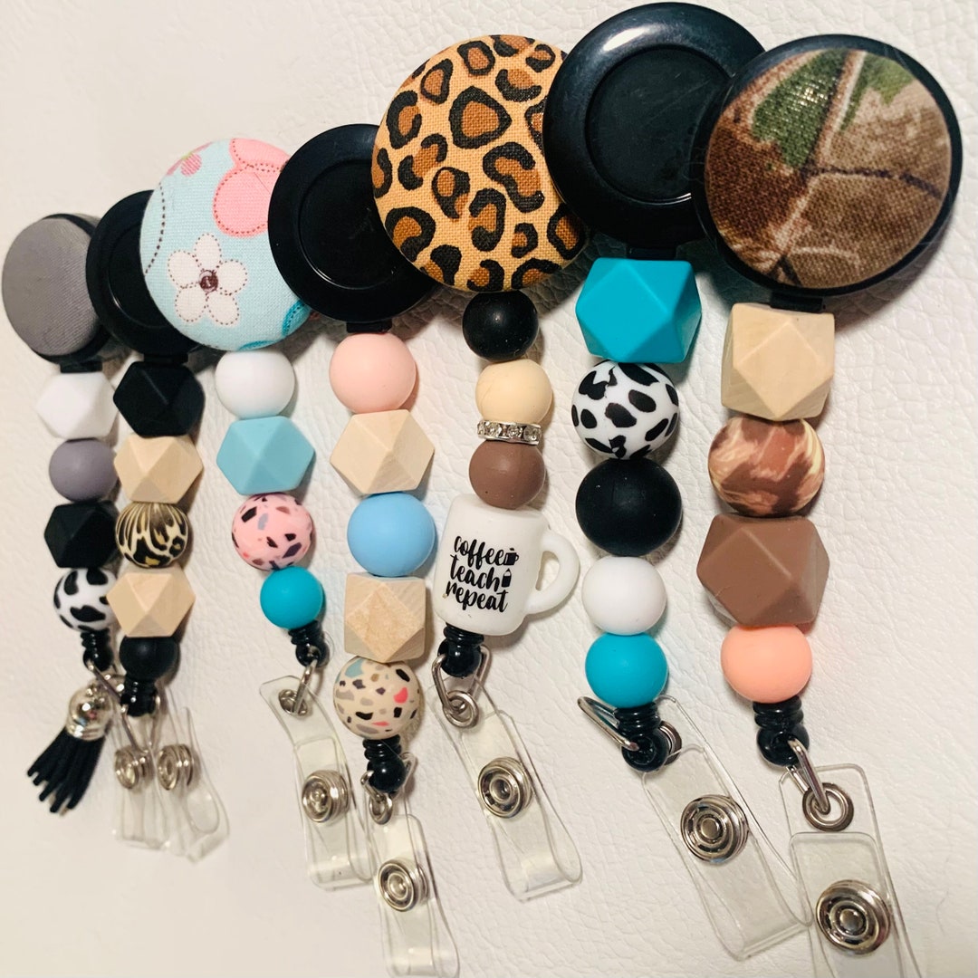 Badge Reel/ Retractable Badge Reel/ Nurse Badge/teacher Badg/ Work ...