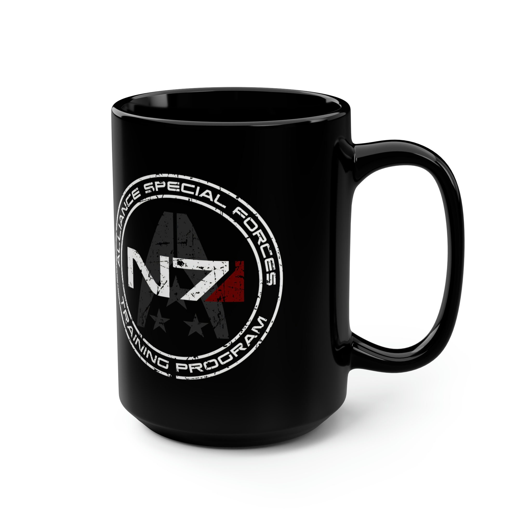 Mass Effect N7 Alliance Special Forces Training Program 15oz Black Mug ...