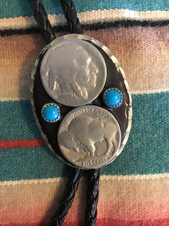 Vintage/retro native inspired buffalo head nickel bol… - Gem