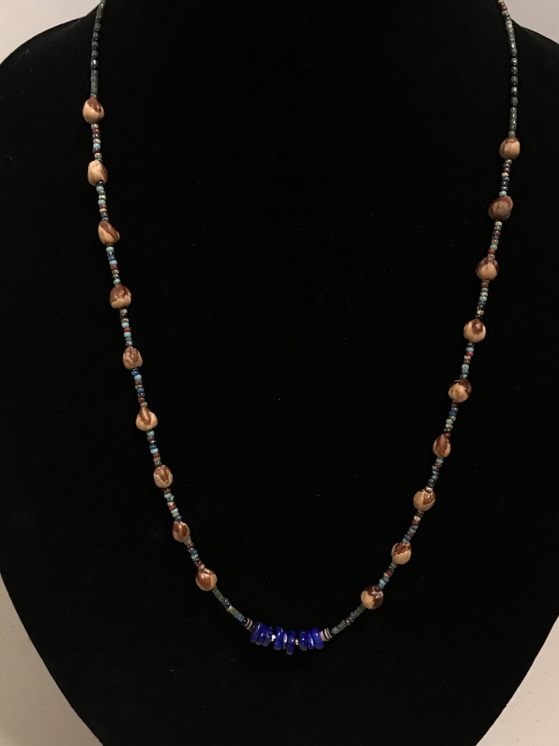 Choctaw Spirit Native Handmade Ghost Bead Necklace, Juniper Berries ...
