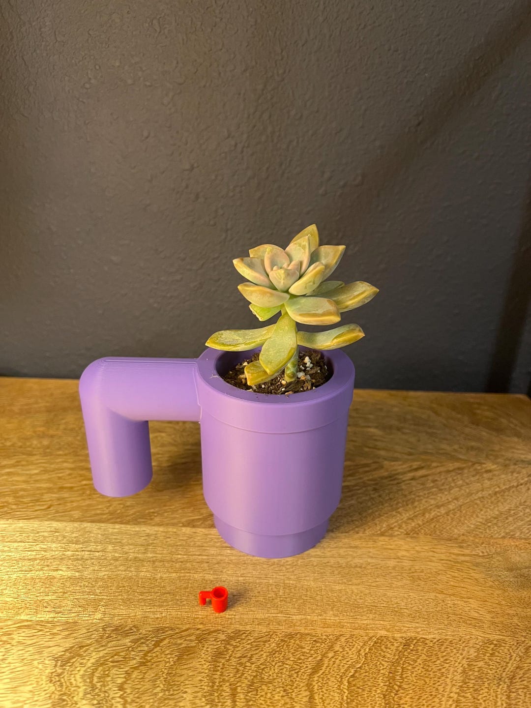 10:1 Brick-style Mug Flower Pot | 3D Printed Succulent Planter for Real ...