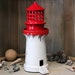 Handmade Ceramic Lighthouse Lindesnes, Tiny Clay Lighthouse, Miniature ...