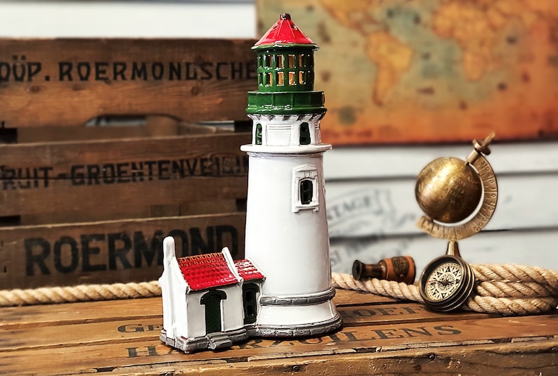 Umpqua River handmade ceramic lighthouse model miniature | Etsy