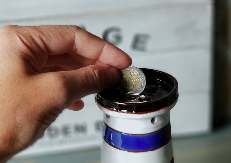 Handmade Ceramic Lighthouse Tealight Candle Holder Money Box - Etsy