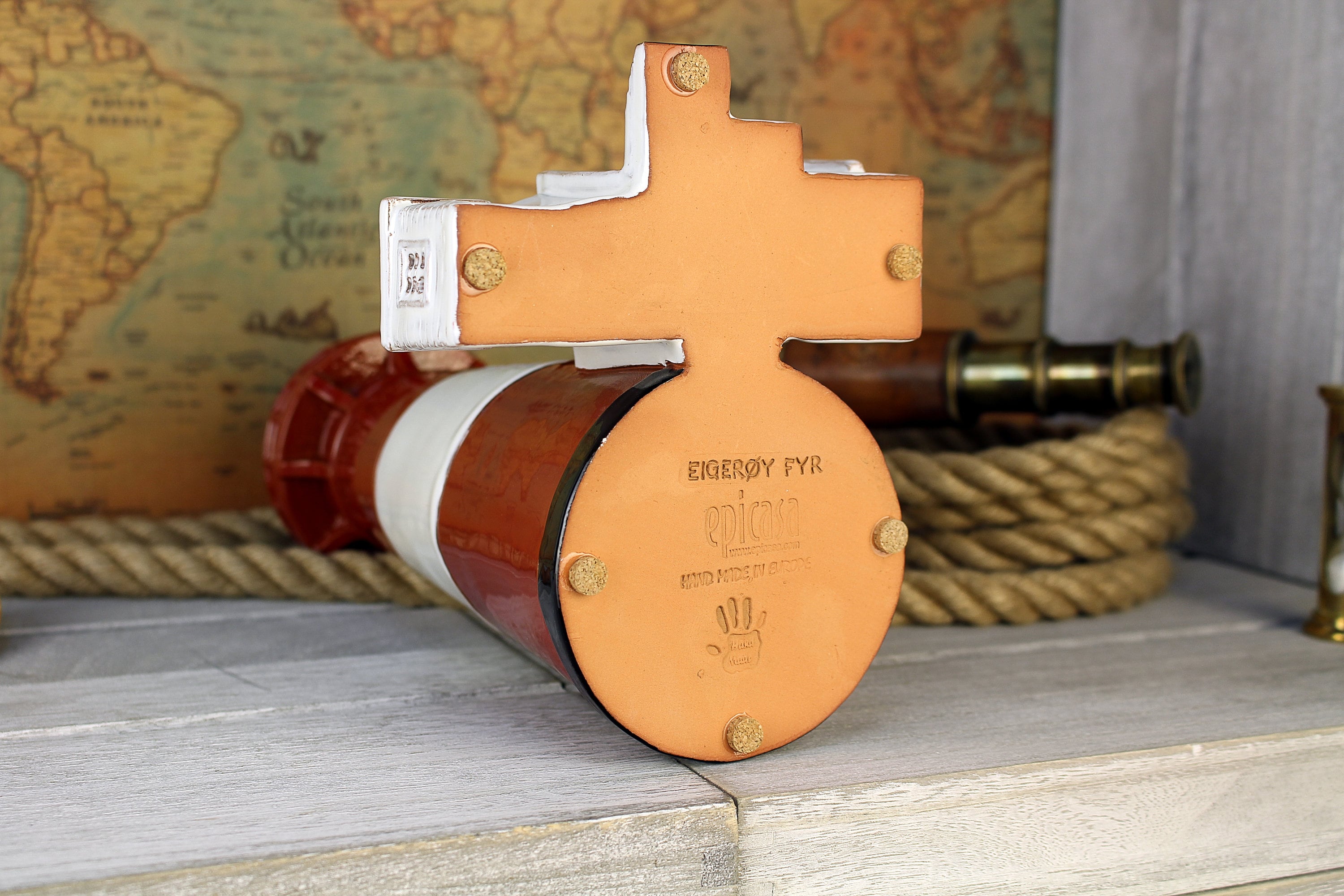 Handmade Ceramic Lighthouse Candholder Eigeroy Norway. - Etsy