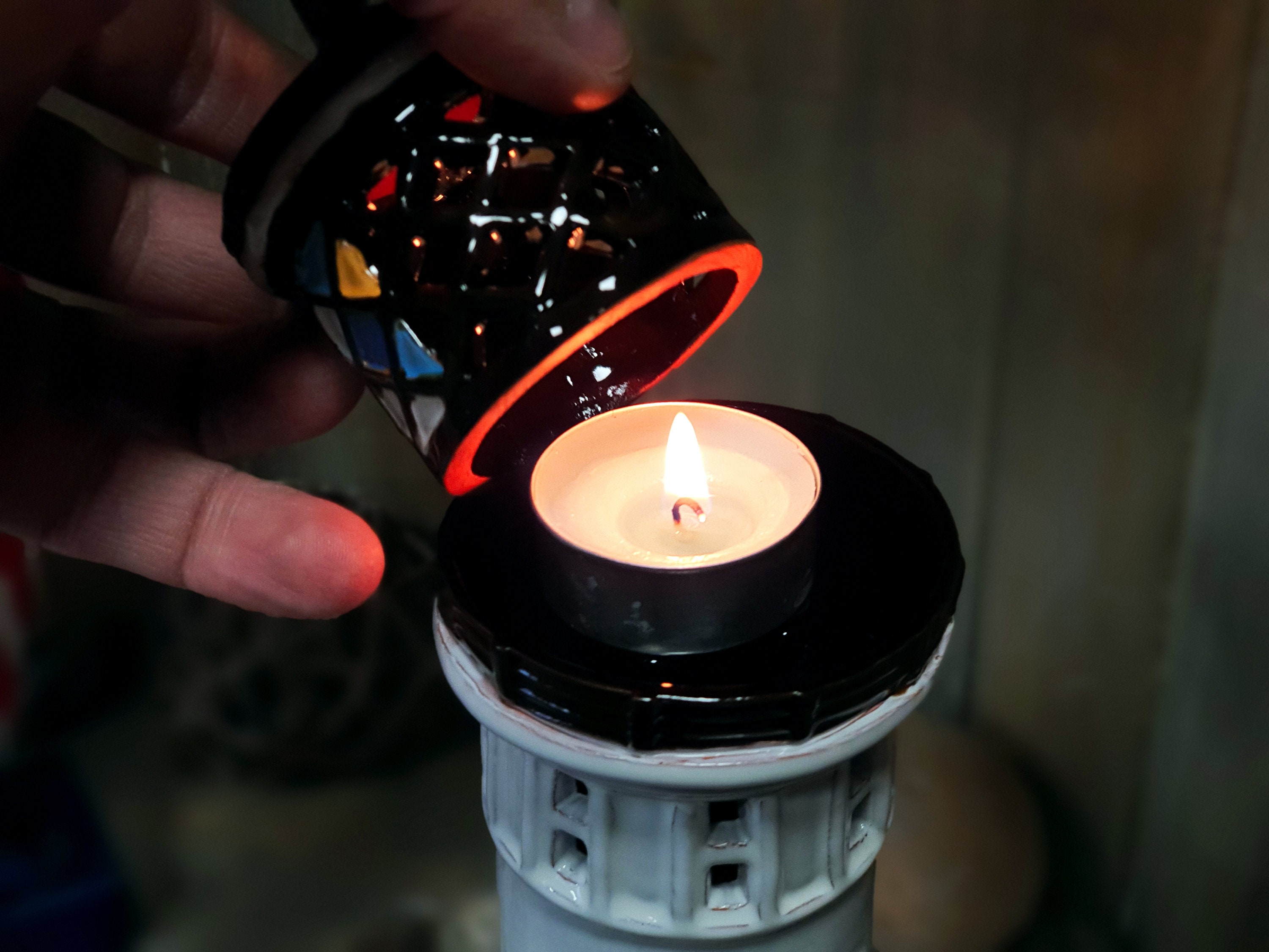 Handmade Ceramic Lighthouse Candle Holder Point Vicente USA. - Etsy