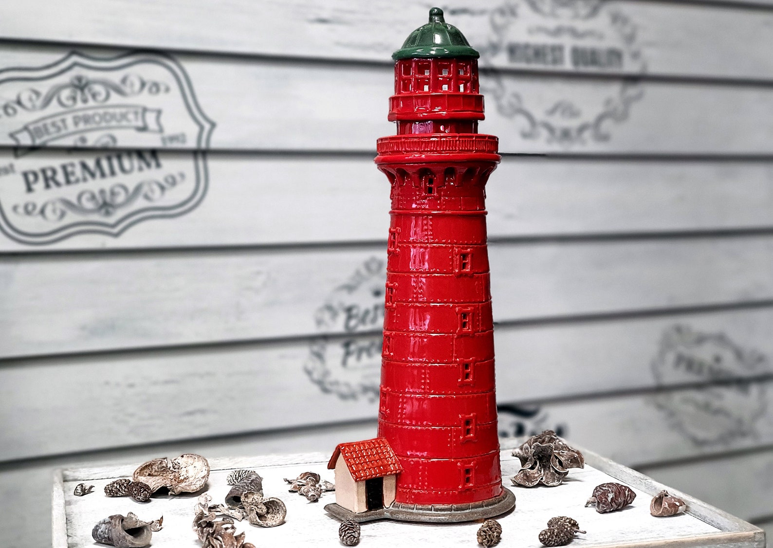 Original Handmade Ceramic Gift Lighthouse Model Miniature - Etsy