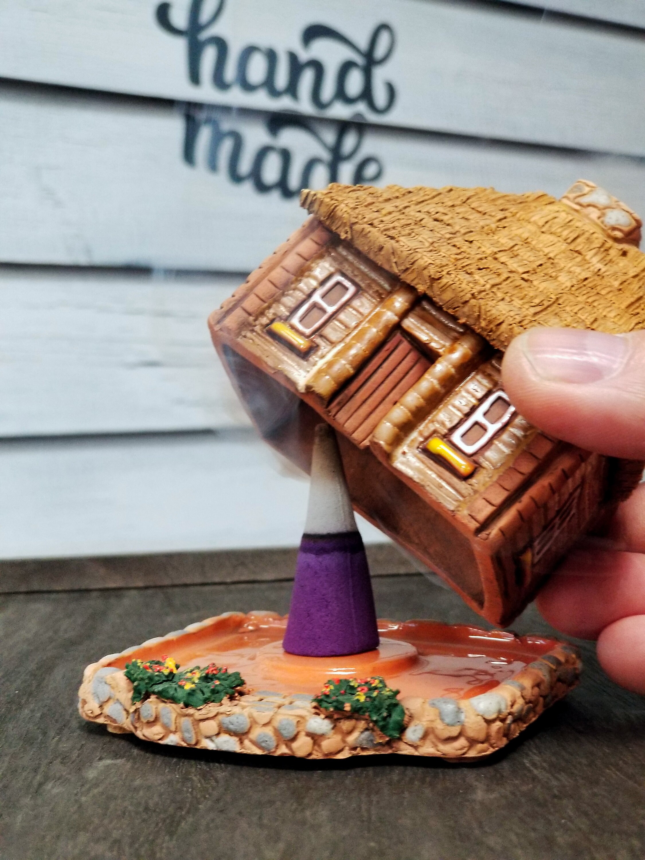 Incense Burner Handmade Ceramic Miniature House. Unique Gift. - Etsy