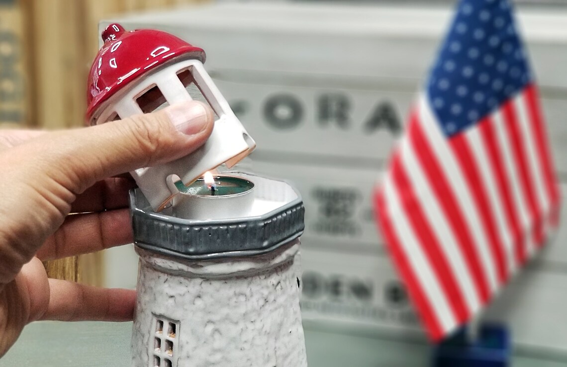 Handmade Ceramic Gift Lighthouse Model Miniature Candle - Etsy