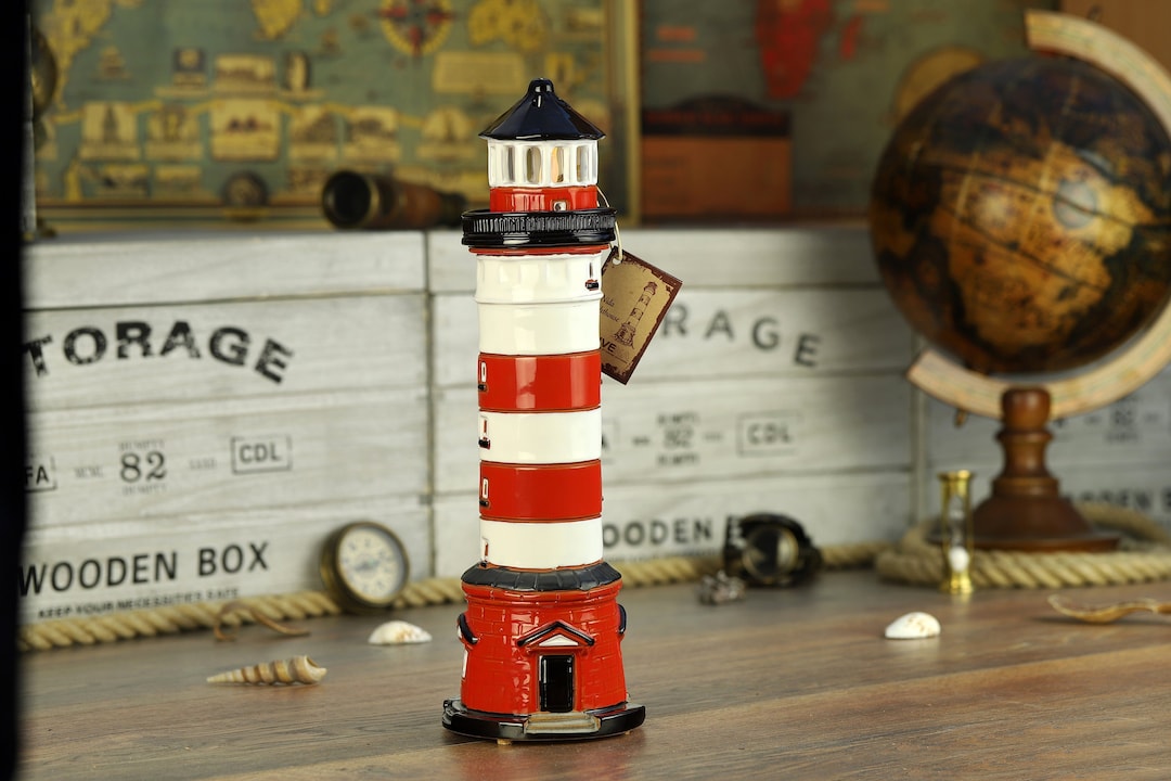 Handmade Ceramic Gift Miniature Lighthouse Led Candle Holder Nida ...
