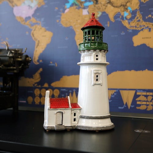 Handmade Ceramic Gift Miniature Lighthouse Led Candle Holder - Etsy