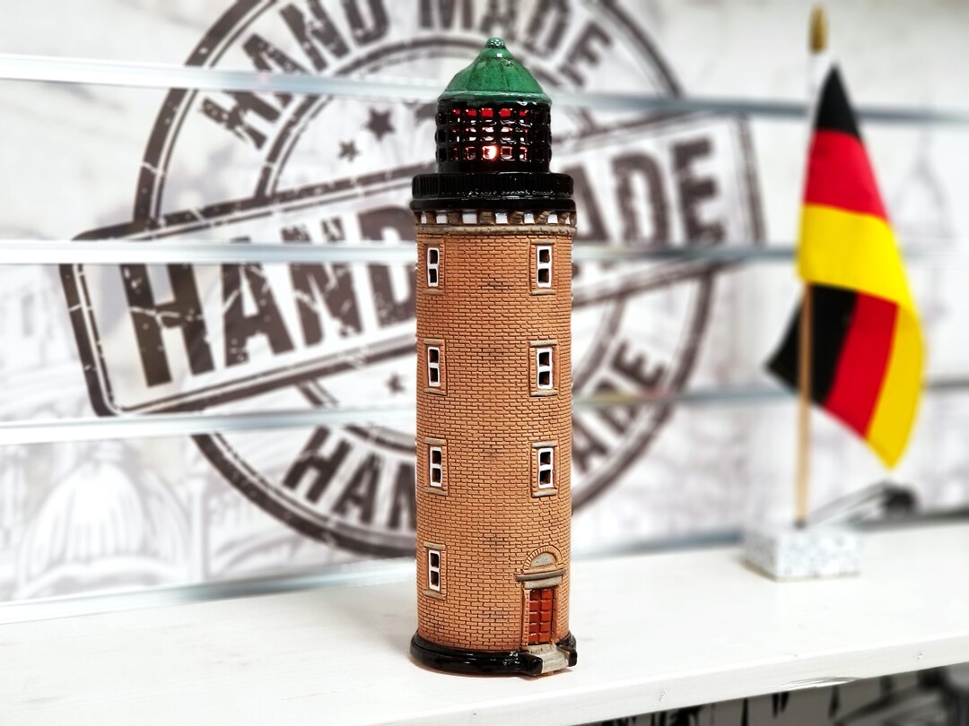 Cuxhaven Lighthouse Candle Holder, Ceramic Lighthouse, Ocean Theme ...