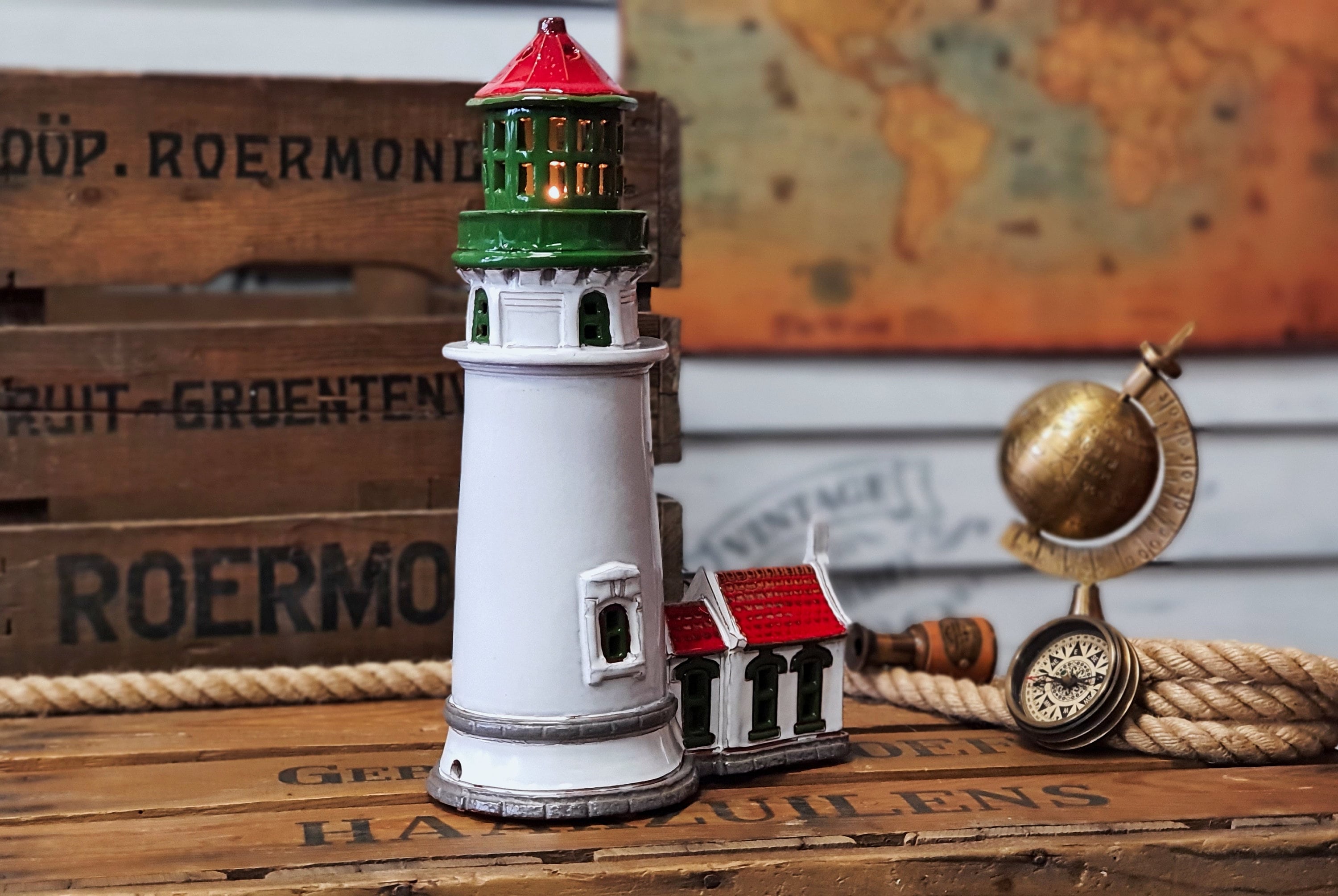 Umpqua River Handmade Ceramic Lighthouse Model Miniature - Etsy