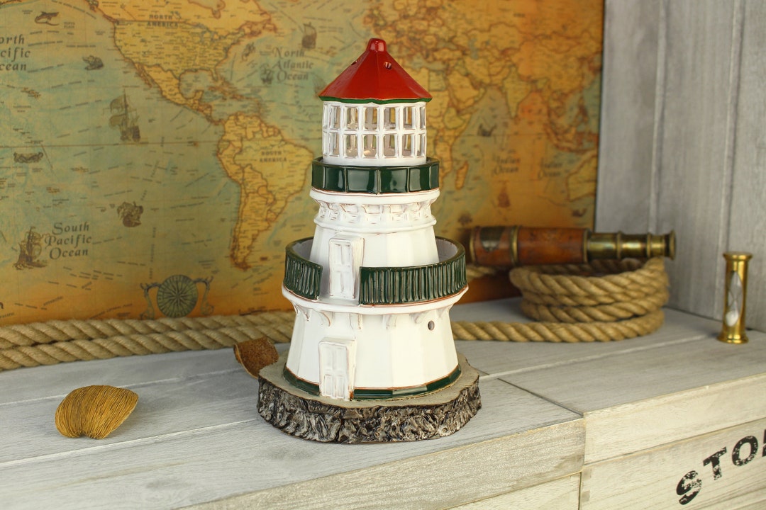Point Reyes Ceramic Lighthouse, Original Handmade Gift, Candle Holder ...