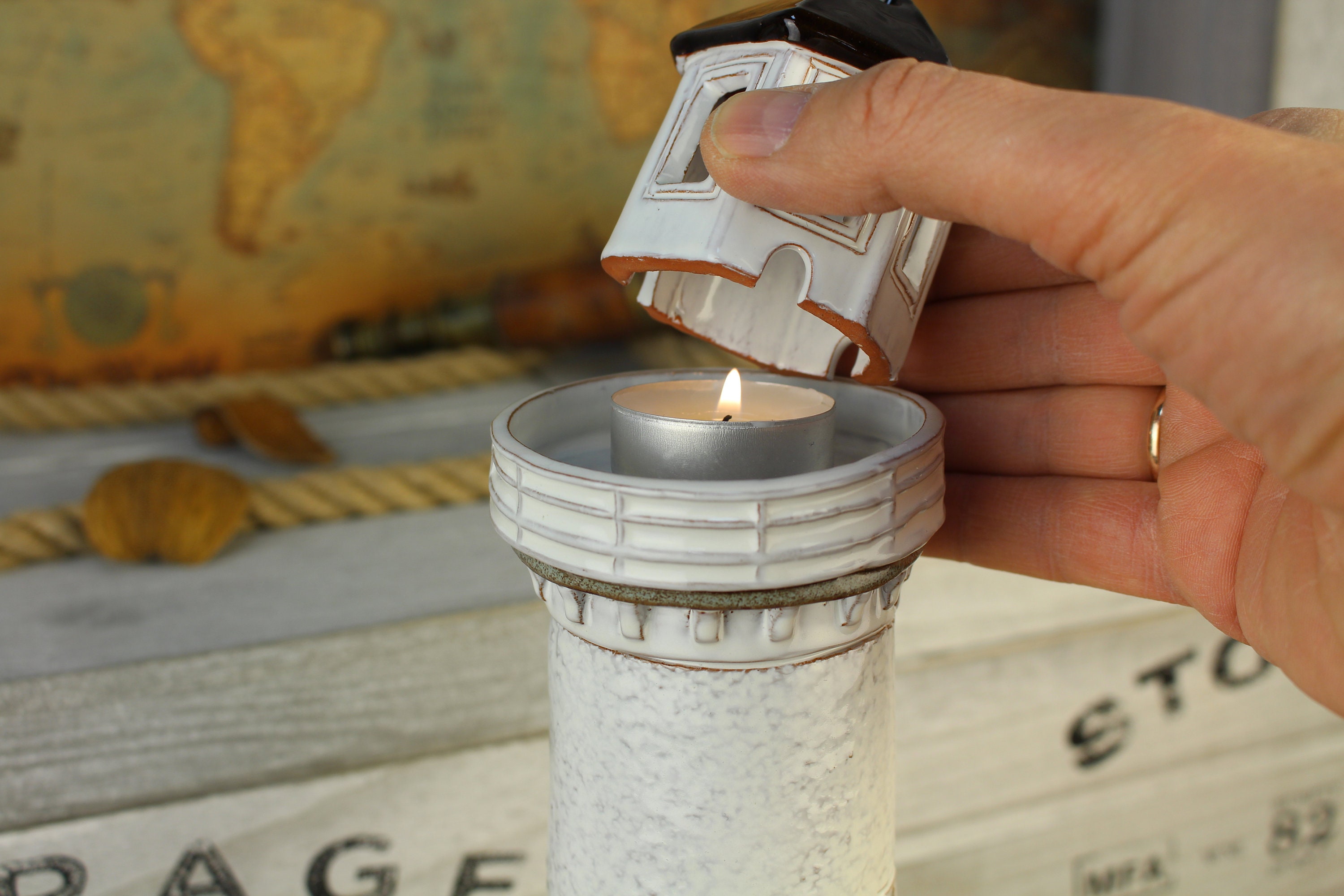 Karlskrona Handmade Ceramic Lighthouse Sweden Decor Gifts - Etsy