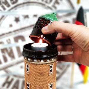 Cuxhaven Lighthouse Candle Holder, Ceramic Lighthouse, Ocean Theme ...