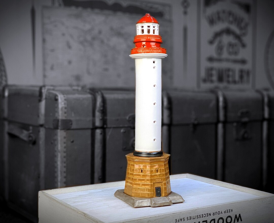 Mikel Lighthouse Original Handmade Ceramic Model Candle Holder ...