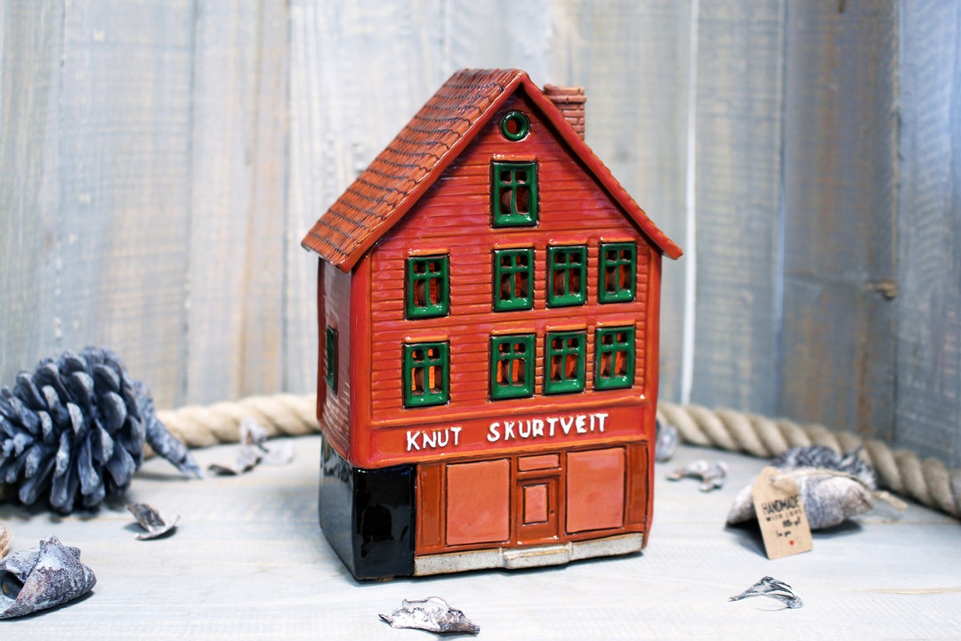 Ceramic Handmade Bergen House Knut Skurtveit Candle Holder, Art Home ...