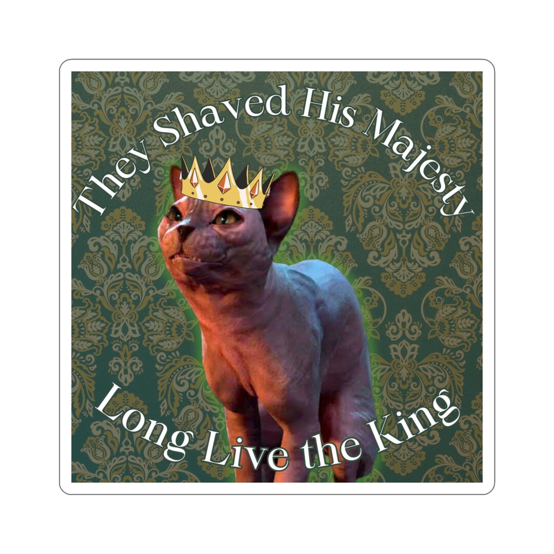 Baldur's Gate 3 BG3 His Majesty Sticker They Shaved His Majesty Long Live the King - Etsy