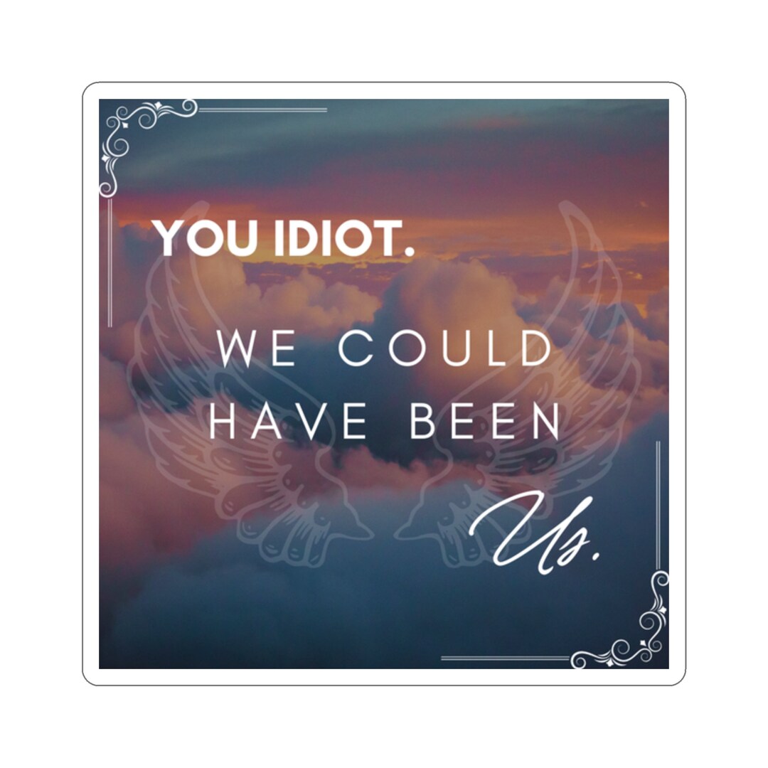 Good Omens Sticker You Idiot We Could Have Been Us - Etsy