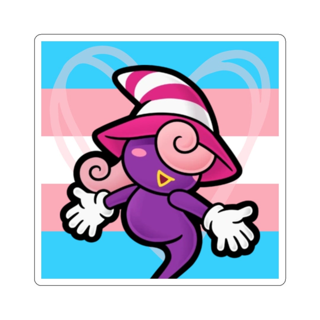Paper Mario Thousand Year Door Vivian Trans Pride Sticker Ttyd Pride ...