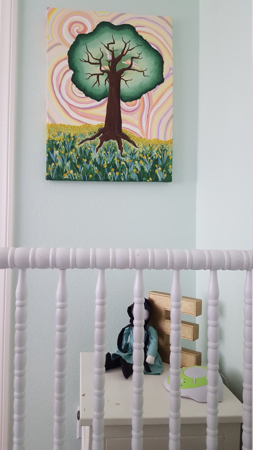 Custom Placenta Print Inspired Painting - Made to Order - Birth Art ...