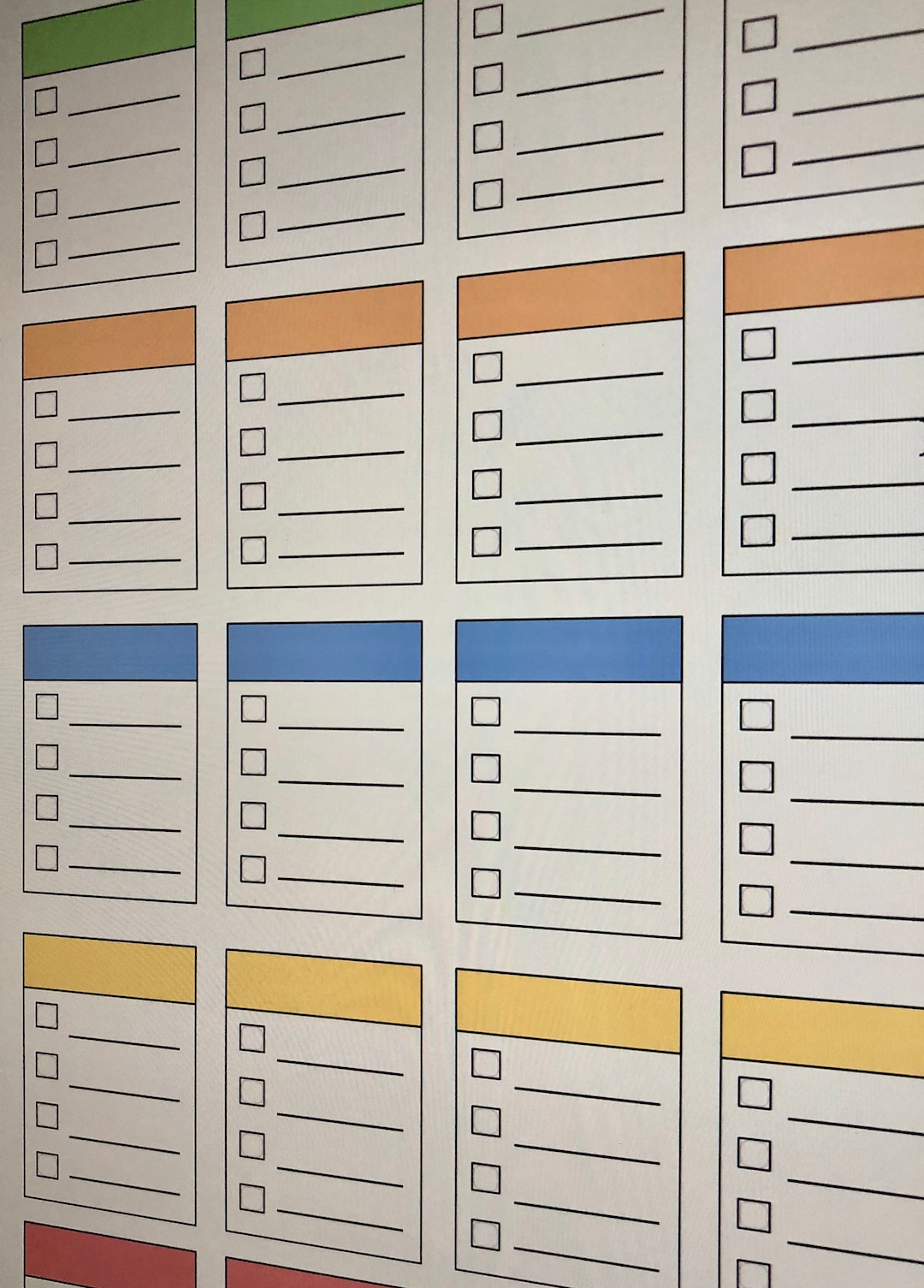 Blank Checkbox Stickers - Etsy