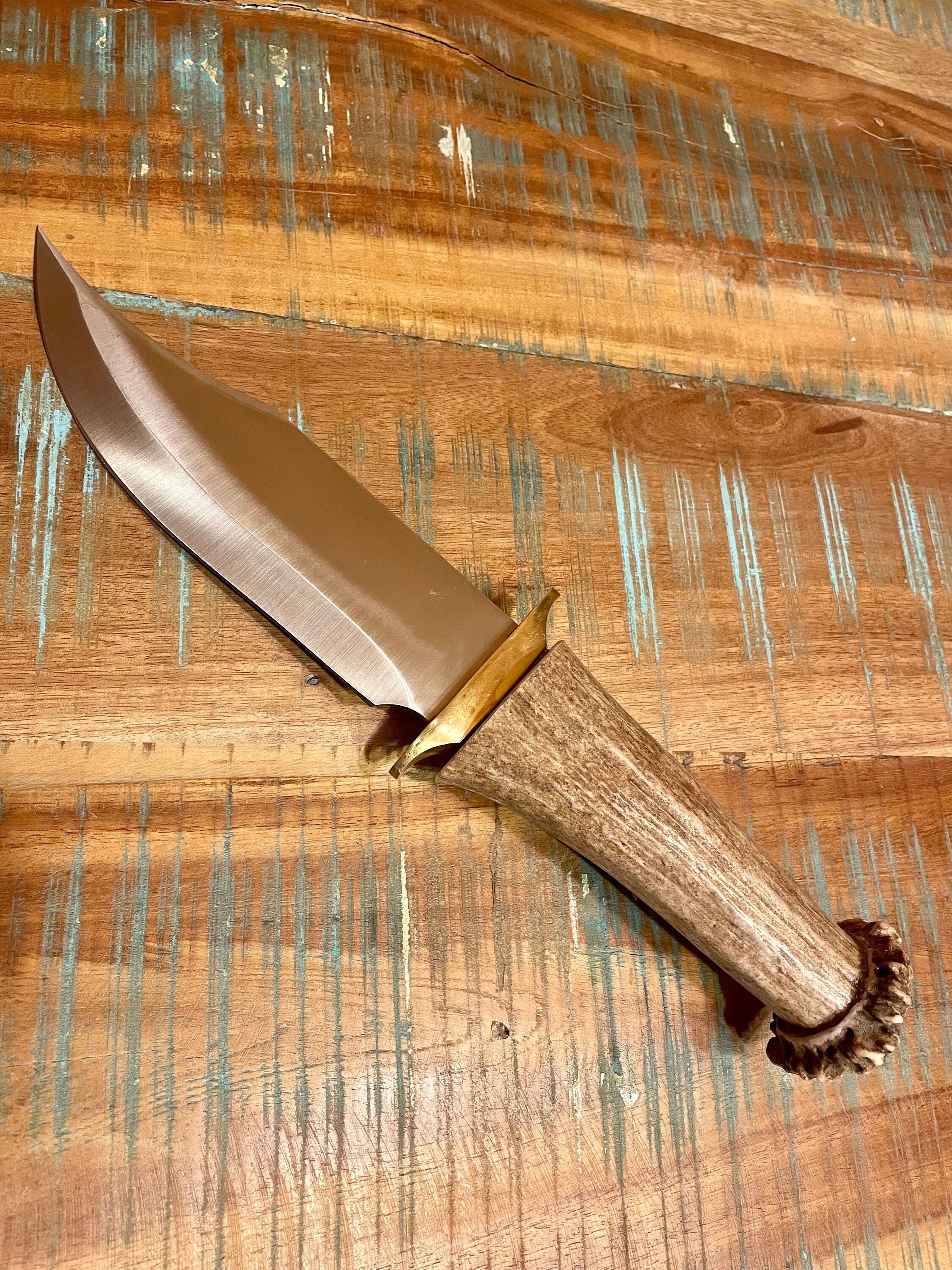 Elk Antler Bowie Knife - Etsy